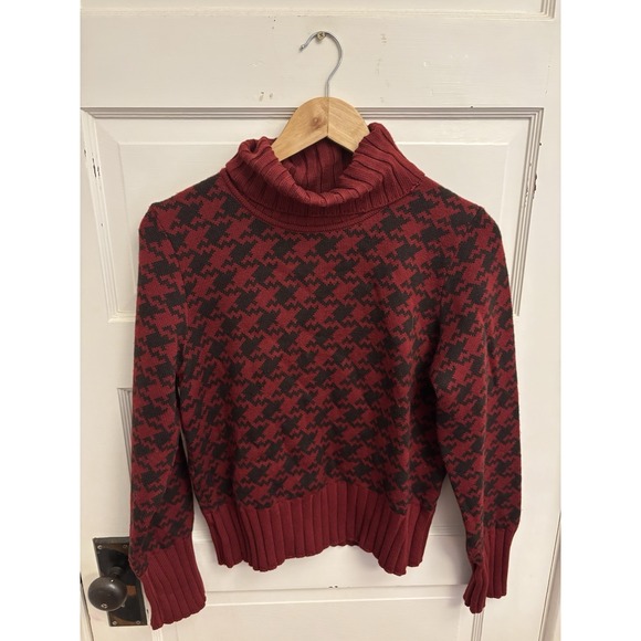 Talbots | Sweaters | Talbots Collection Merino Wool Deep Red Turtleneck ...